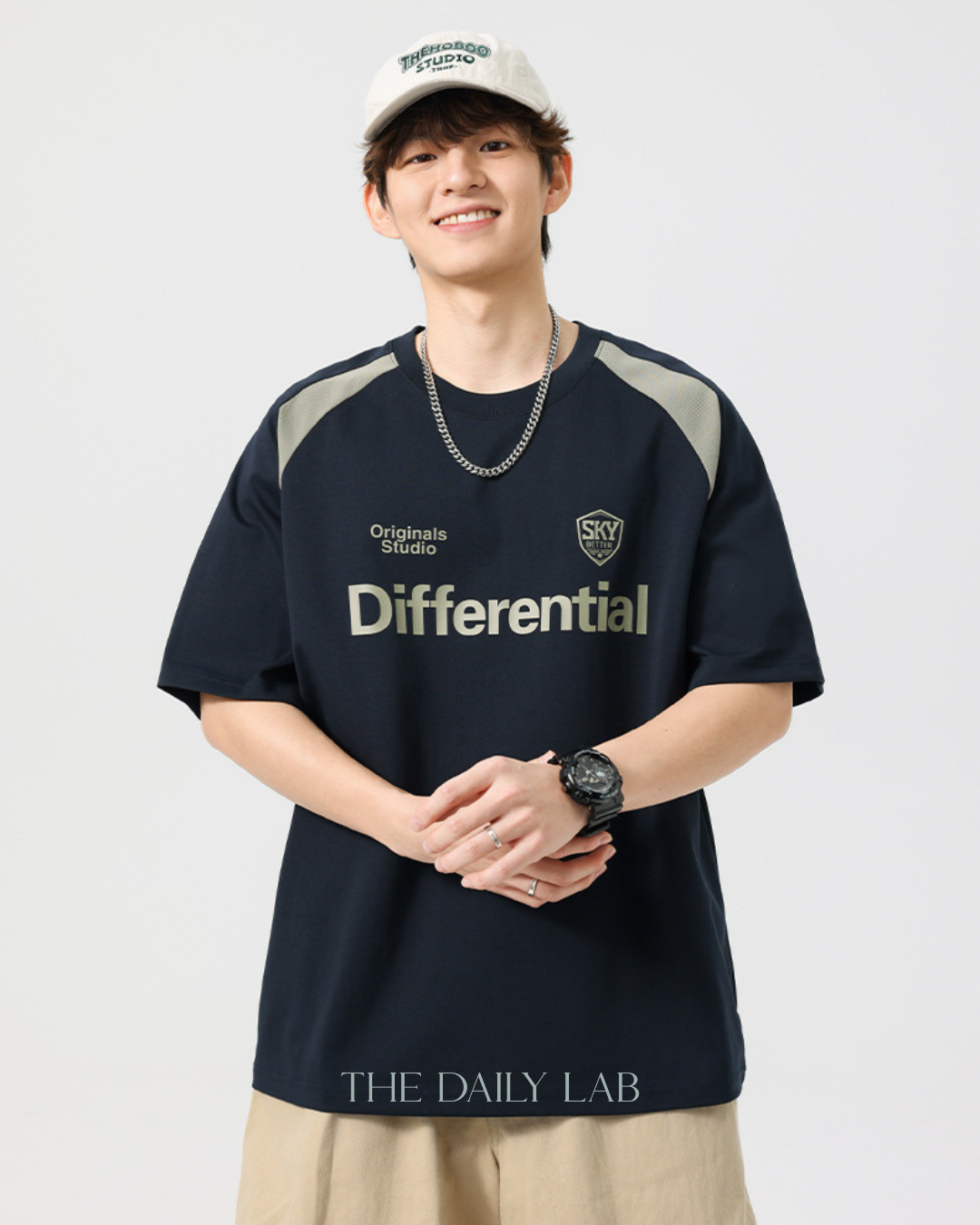 Differential Cotton Tee in Royal Blue – The Daily Lab