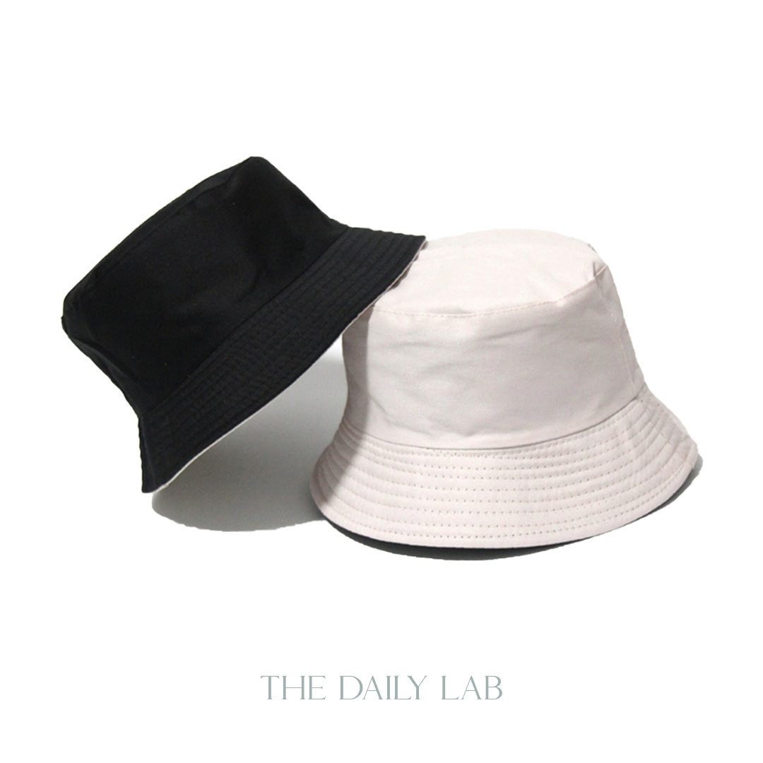 Reversible Bucket Hat in Black & Beige (Pre-Order) – The Daily Lab
