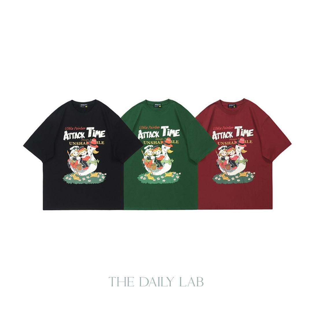 Attack Time Oversized Tee – The Daily Lab